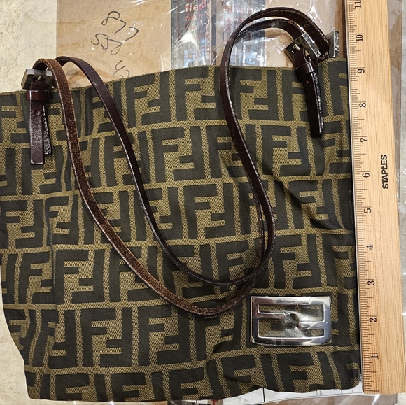 Fendi | Bags | Fendi Zucca Mini Tote Vintage Unused Plastic Over ...